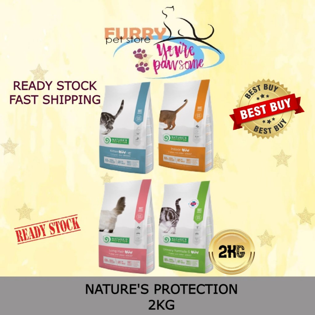 [ MURAH !!! ] NATURE'S PROTECTION CAT FOOD - 2KG | Shopee Malaysia