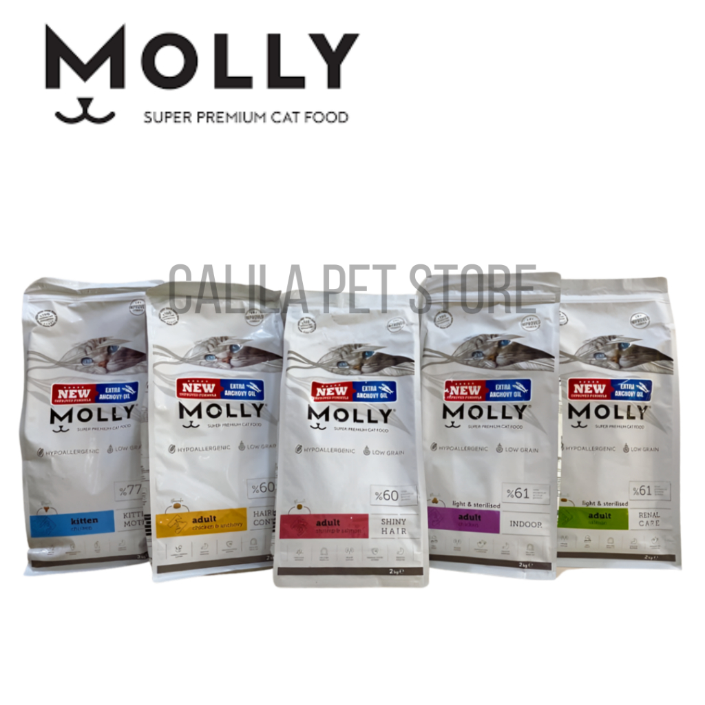Molly Cat Dry Food/ Makanan Kering Kucing Molly 2KG | Shopee Malaysia