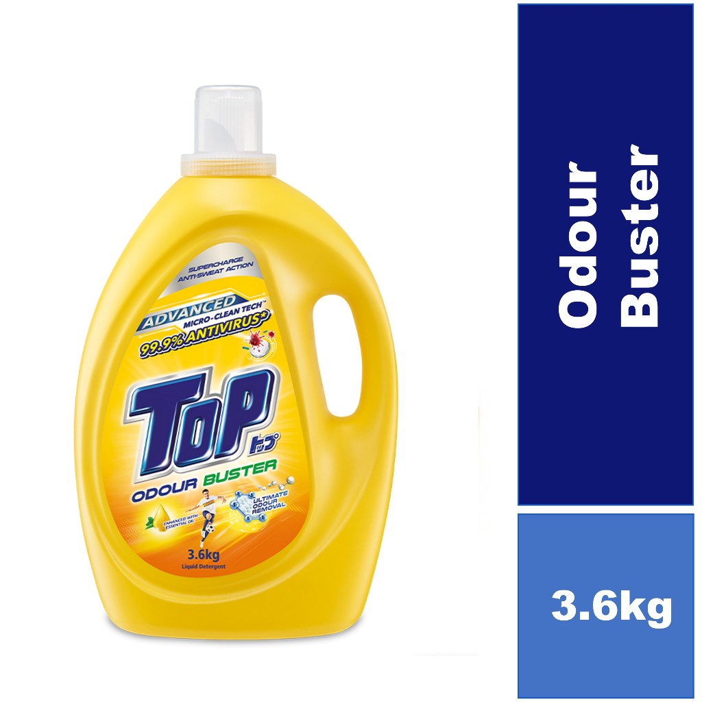 Top Liquid Detergent Odour Buster Yellow 3.6kg | Shopee Malaysia