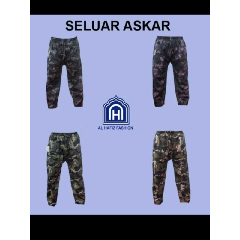 SELUAR ASKAR NAE 2 POCKET KAIN COTTON READY STOCK HAJI/SOLAT | Shopee ...
