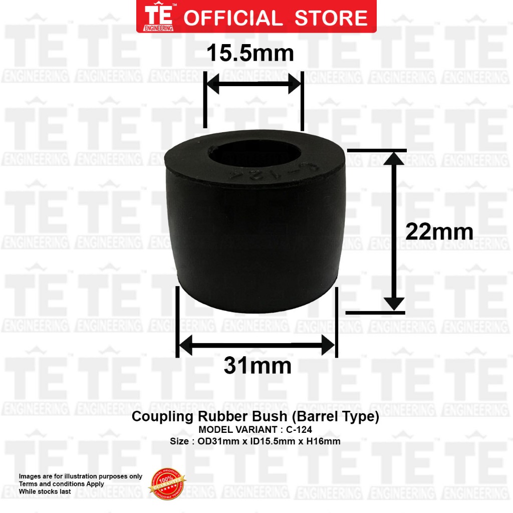Local Flexible Coupling Rubber Bush (Pin Bush Coupling) | Shopee Malaysia