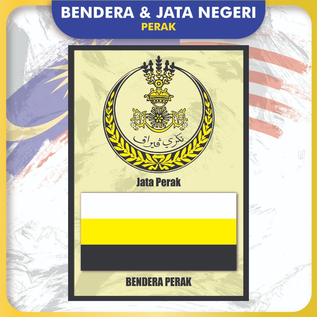 Bendera / Flag & Jata Negeri Malaysia Saiz A3 dan A4 / CP26 | Shopee ...