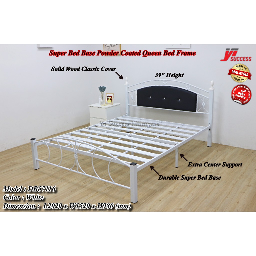 Yi Success Selena Metal Queen Bed Frame / Powder Coated Metal Queen Bed ...