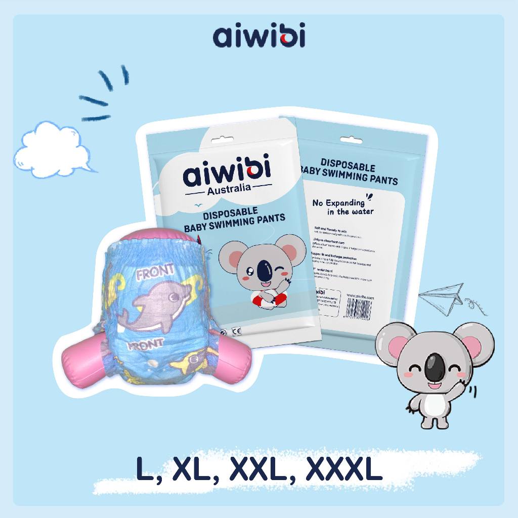 【HOT】Aiwibi Disposable Baby Kids Waterproof Leakproof Swimming Diaper ...