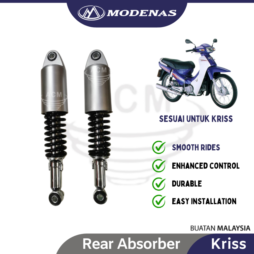 MODENAS Kriss110 Kriss100 Rear Absorber Kriss 100 110 Kriss 1 2 FL Monoshock Standard - Left ...