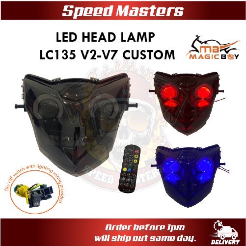 LED Head Lamp Magic Boy Custom Eagle Eye App Control LC135 v2 v3 v4 v5 v6 v7 | Shopee Malaysia