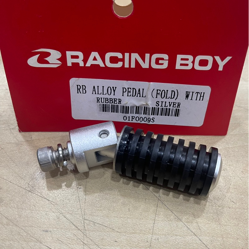 RCB ALLOY PEDAL (FOLD) WITH RUBBER -FOR RACING FOOTREST RCB | Shopee ...
