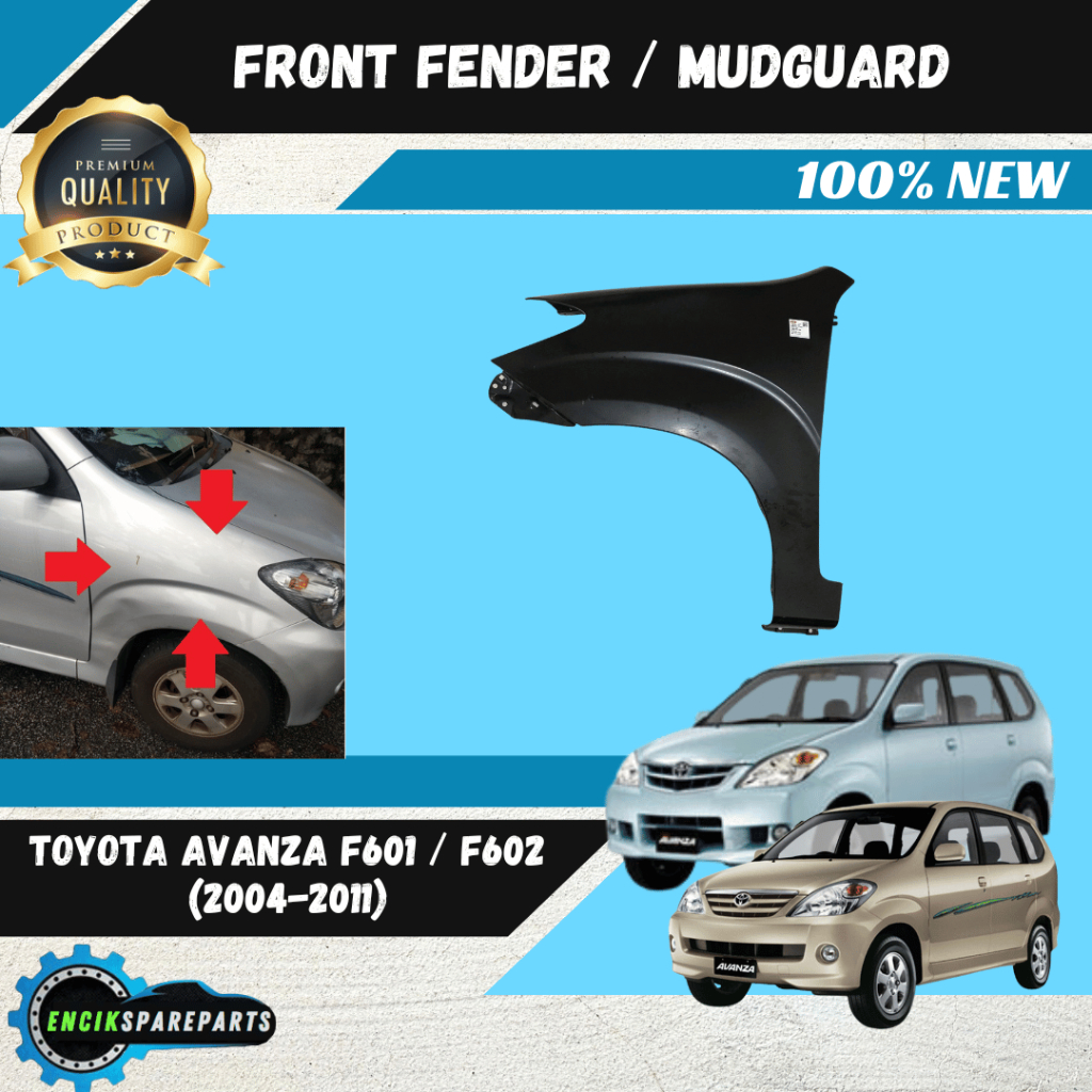 Toyota Avanza F601 F602 2004 - 2011 Fender , Mudguard Besi New High ...