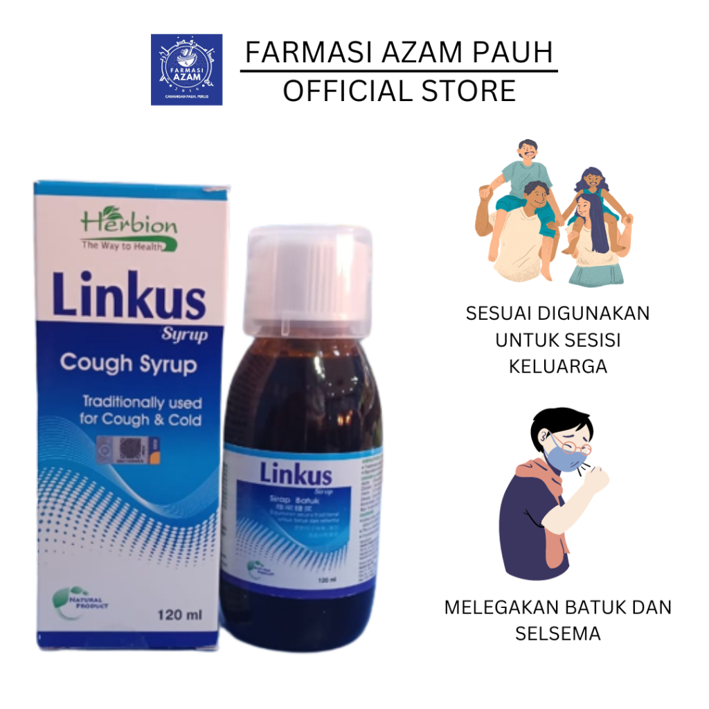 HERBION LINKUS SIRAP BATUK/ COUGH SYRUP 120ML [Ubat batuk & Selsema ...