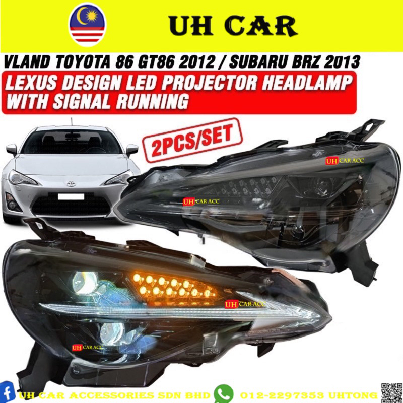 (VLAND) Toyota 86 GT86 2012 / Subaru BRZ 2013 Lexus Design Led ...