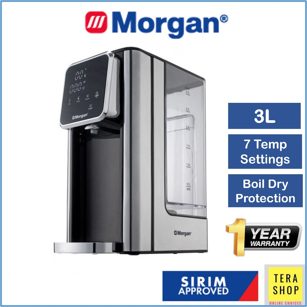 Morgan MIB-6620 3L Instant Water Boiler Dispenser with Removable Water ...