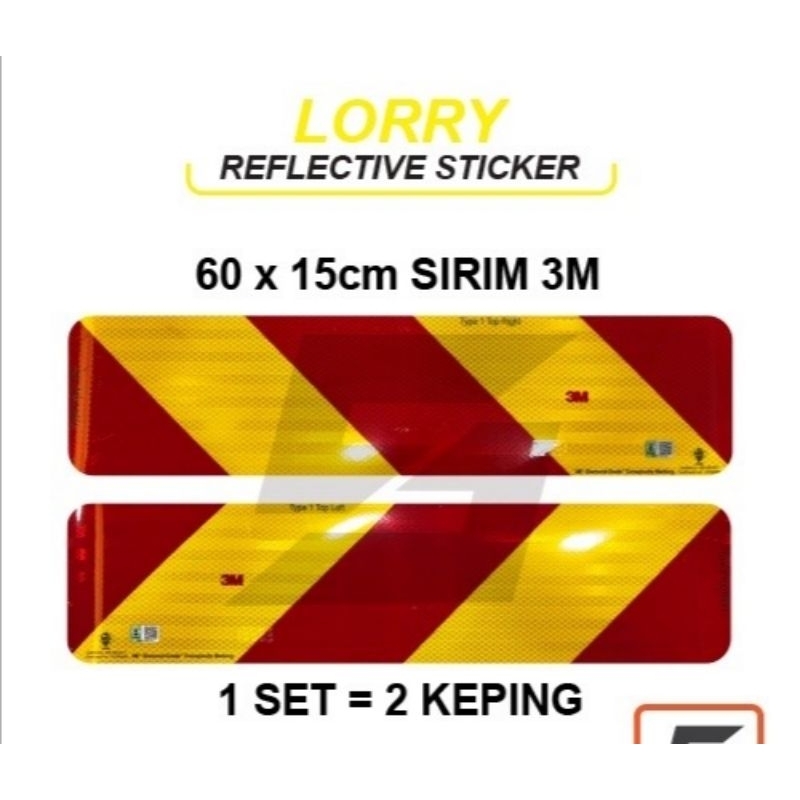 Puspakom Sirim sticker, JPJ sticker, sticker Lori, 3M diamond grade reflective sticker, sticker ...