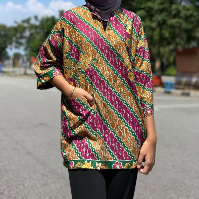 BAJU KEDAH/BAJU OPAH(ADA POKET)(CORAK RANDOM) | Shopee Malaysia