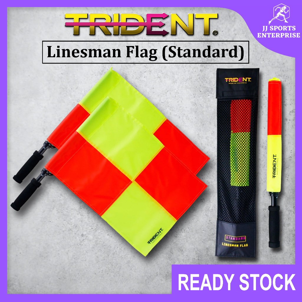 Trident Standard Linesman Flag Soccer Referee Flag Fair Play Sports Match Linesman Flags Soccer ...