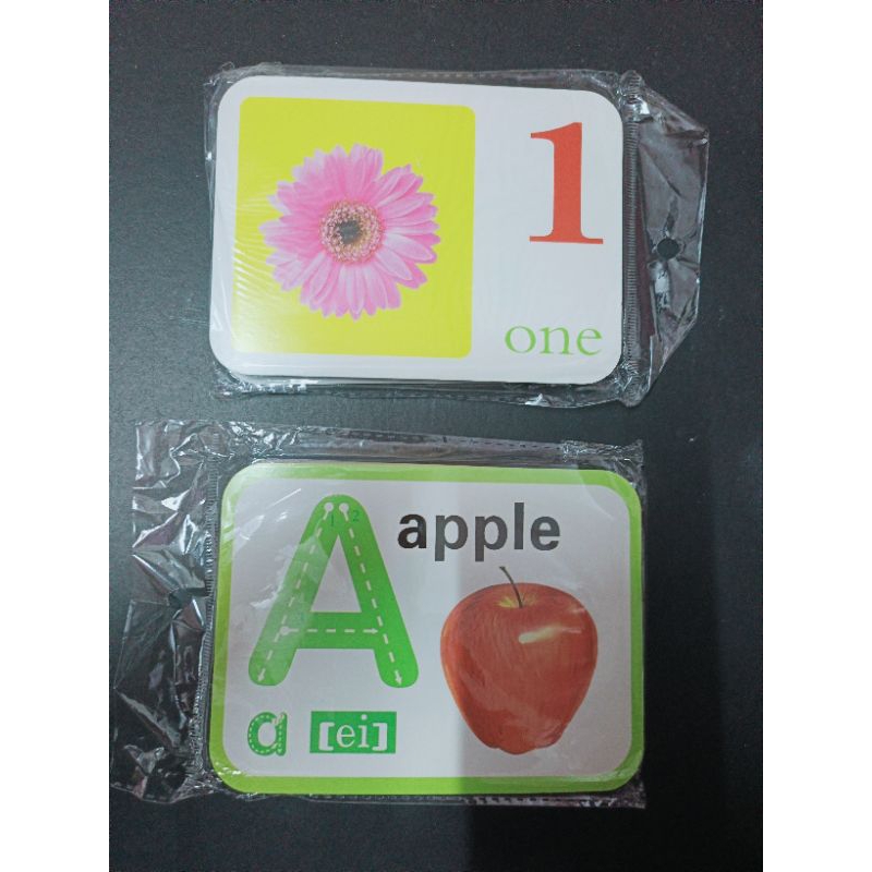 ABC 123 1-100 flash cards kid early education baby learning kad belajar ...