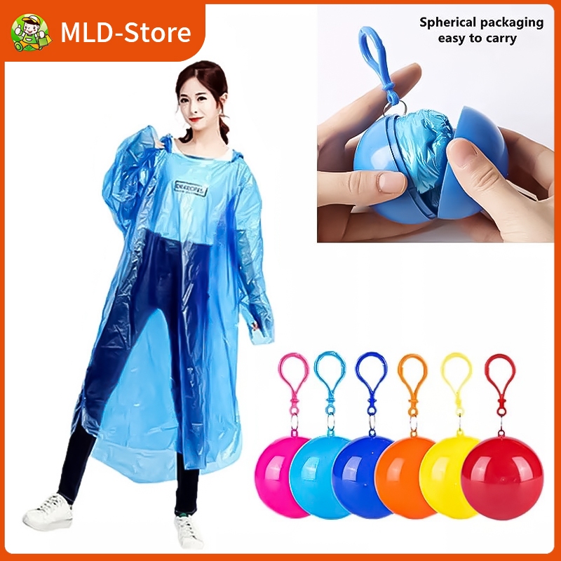 MLD 🇲🇾 Adult Rain Coat Outdoor Raincoat Ball Disposable Single Use ...
