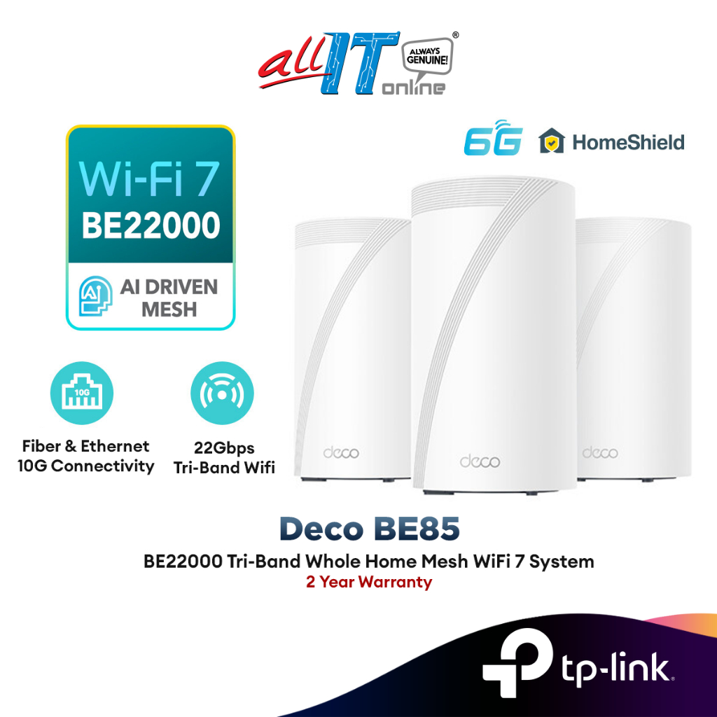 TP-Link Deco BE65 / TP-Link Deco BE85 BE22000 Tri-Band Whole Home Mesh ...