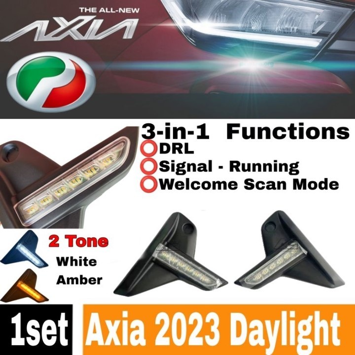 Perodua Axia SE AV X 2023 Led DRL Daylight & Bumper Runing Light with ...