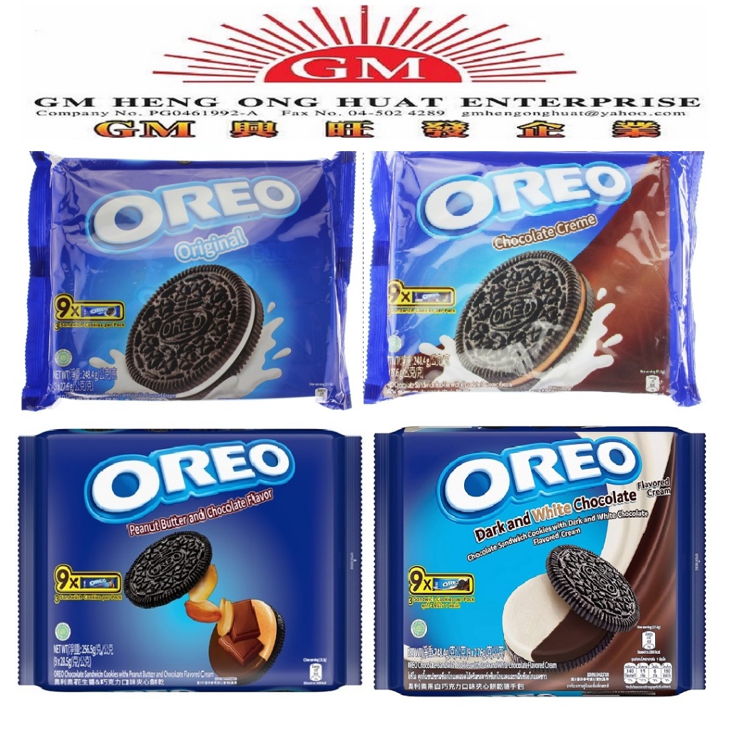 Oreo 3 Sandwich Cookies per Pack (27.6g x 9 Packs) - 4 Flavours | Shopee Malaysia