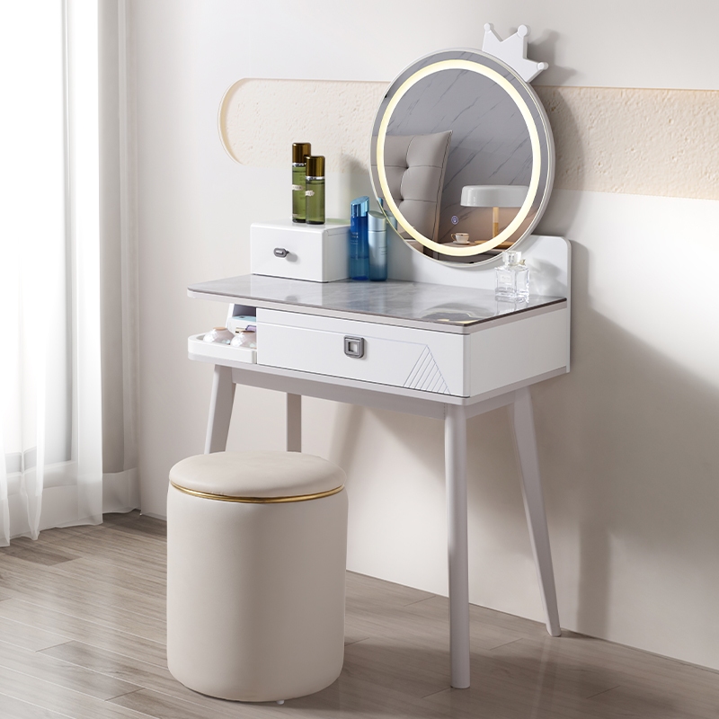Solid wood modern integrated dressing table chair, one person room ...
