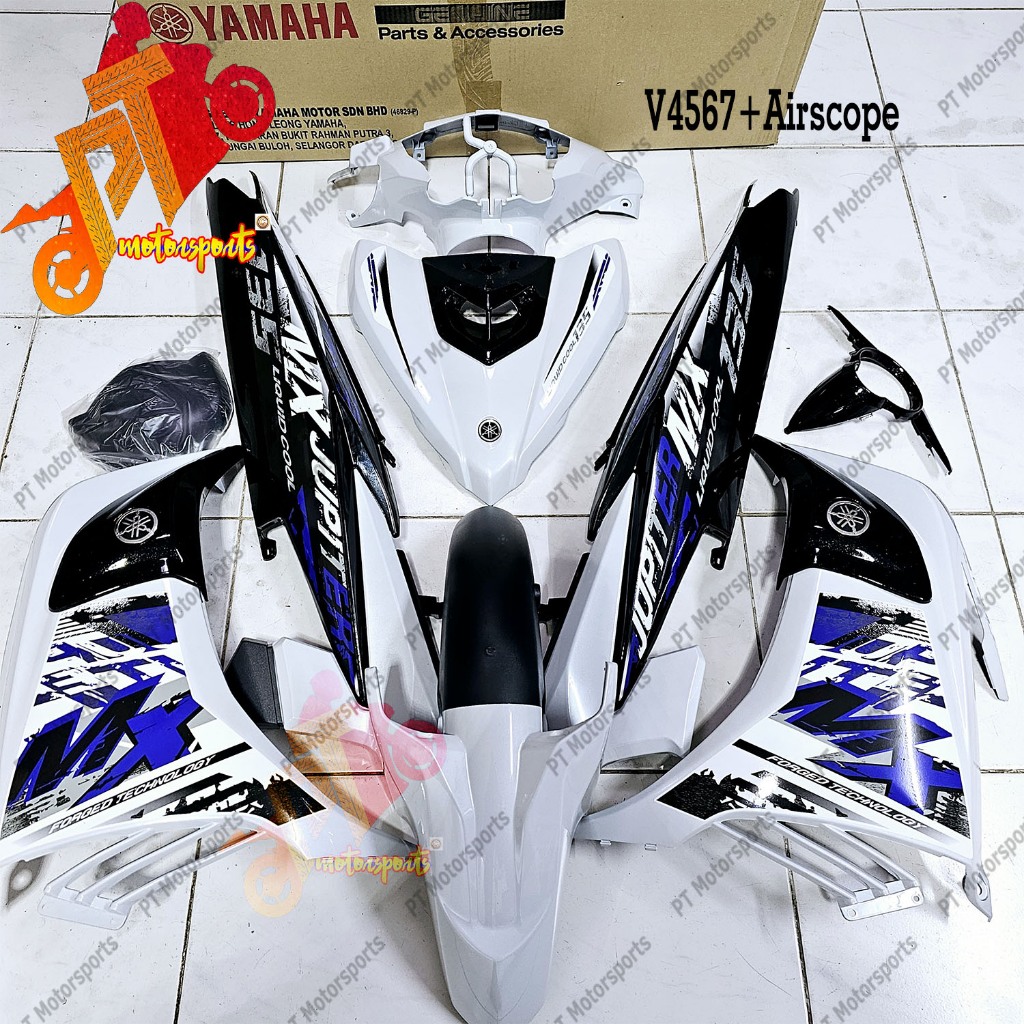 100% HLY Original LC 135 Cover Set Body CoverSet Hitam Putih Black ...