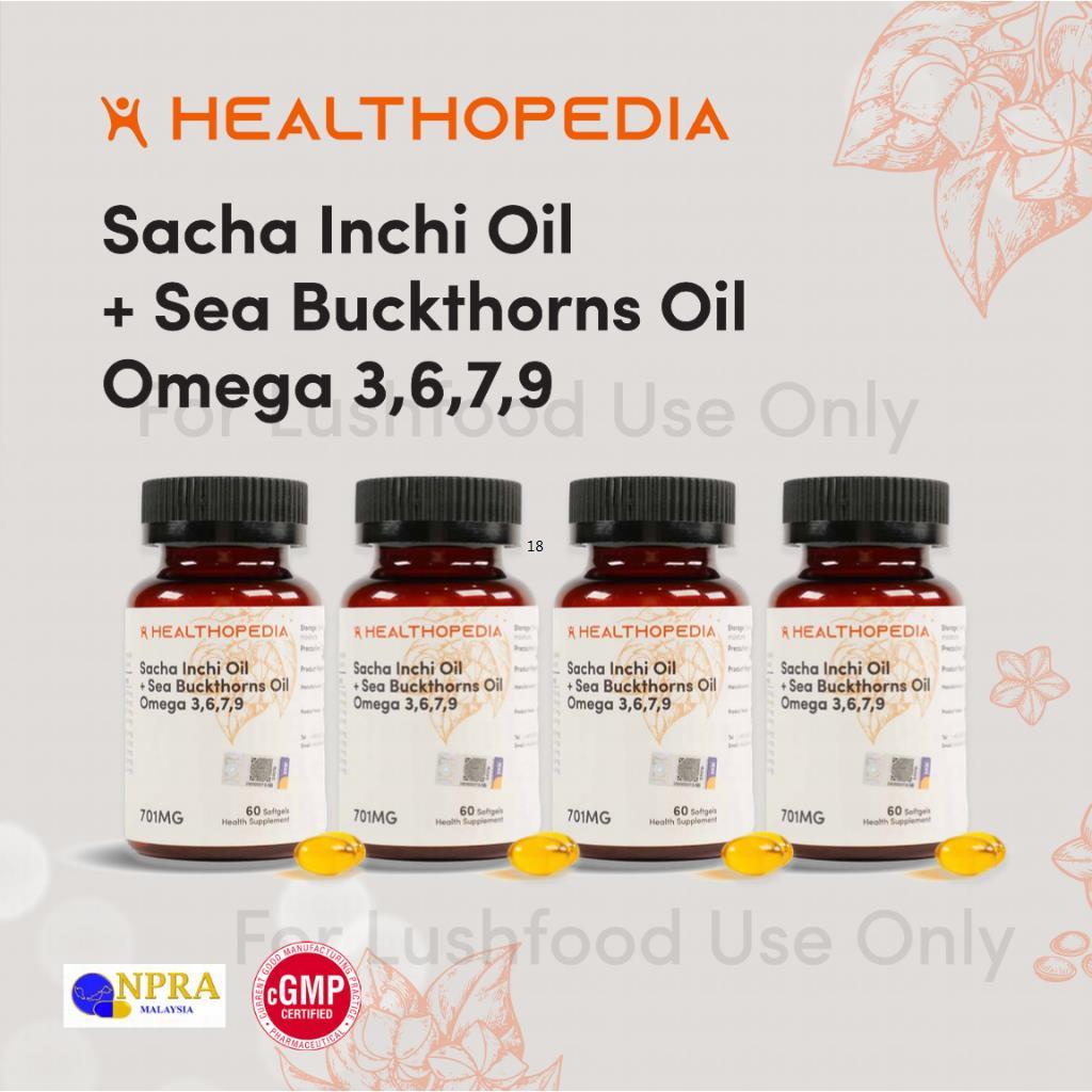 SACHA INCHI OIL + SEA BUCKTHORNS OIL & OMEGA 3 6 7 9 KKM APPROVED ...
