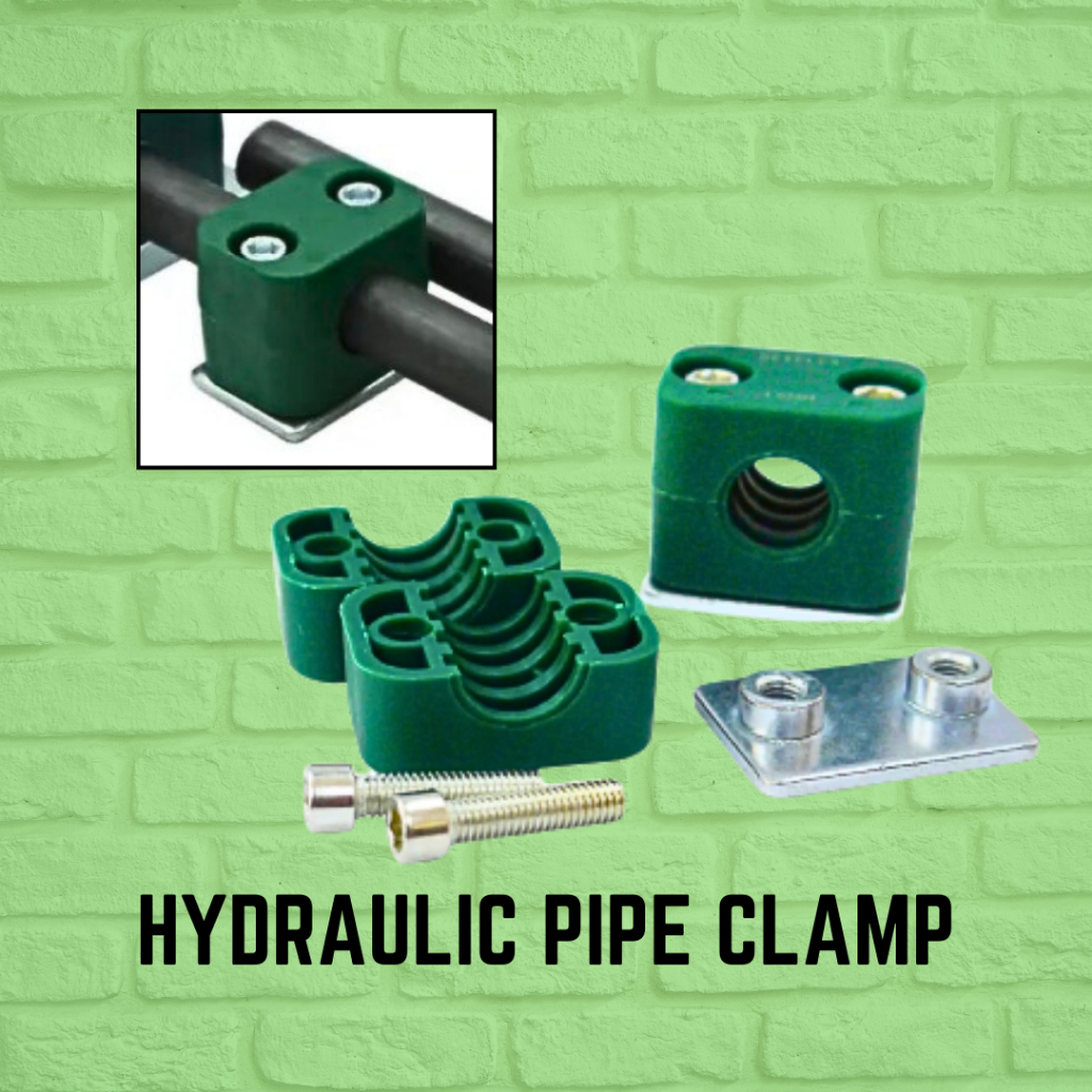 POLYPROPYLENE (PP) PIPE CLAMP CW BASE PLATE & CAP SCREW HYDRAULIC ...