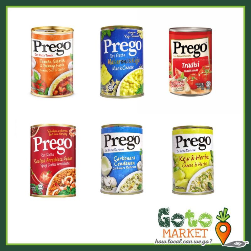PREGO Pasta Sauce - Bundle of 2 (290g - 300g per can) | Shopee Malaysia