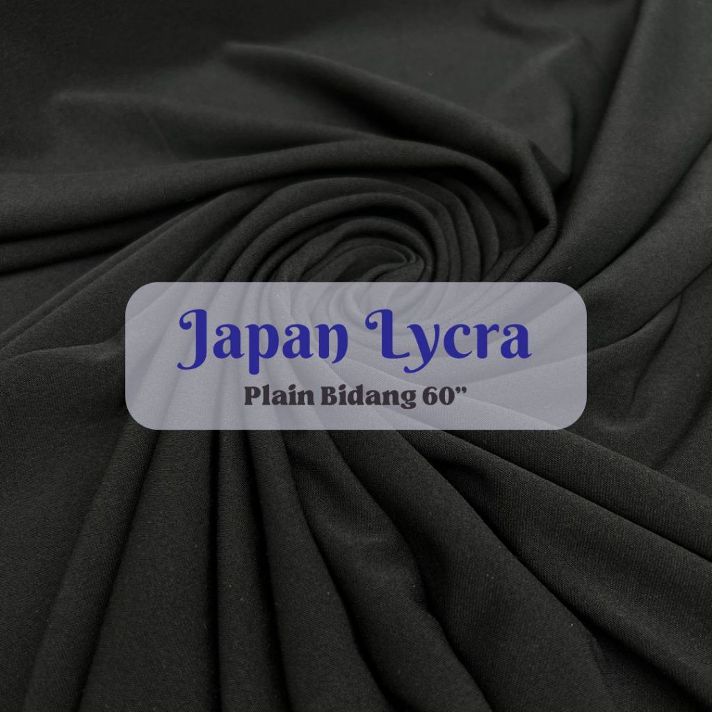 Kain Japan Lycra Plain Bidang 60 -Mikawah Textiles Kain Pasang | Shopee ...