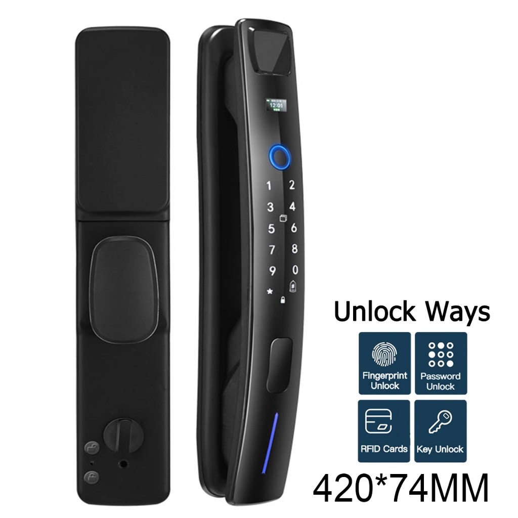 5 Years Warranty Smart Door Lock Set With Fingerprint Electronic Door ...