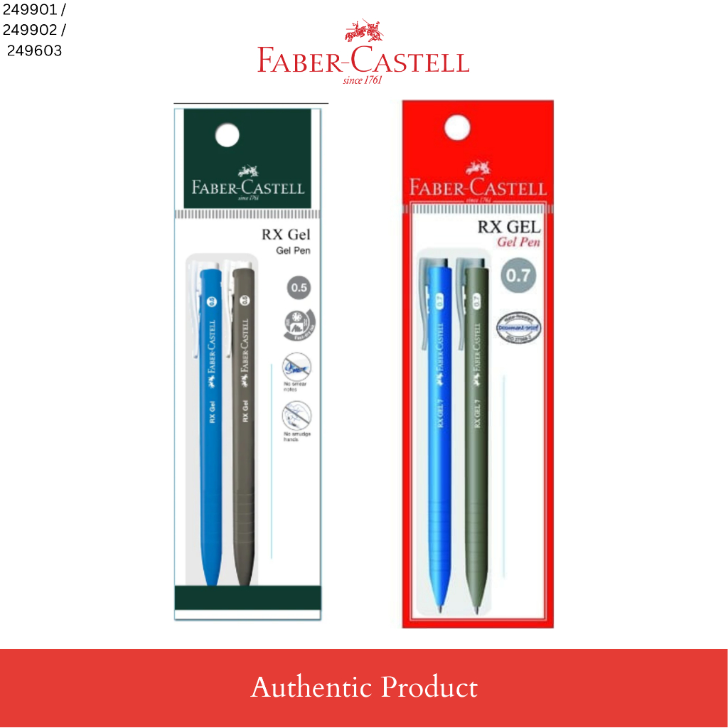Faber-Castell RX Gel Pen – PB of 2 ( 249901 / 249902 / 249603 ...