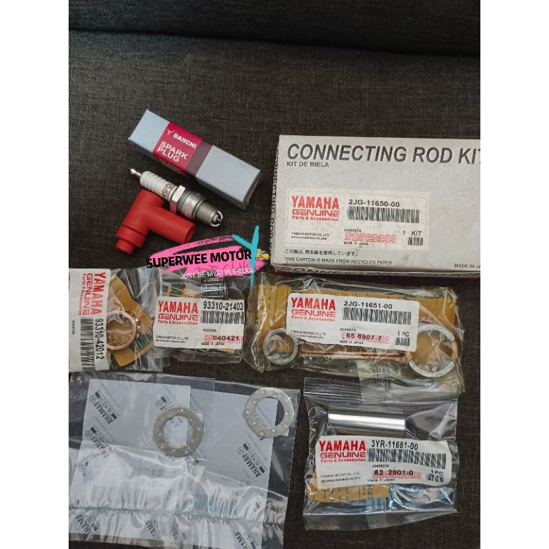 SS1 SS2 Y100 Y110 CONNECTING ROD KIT ORIGINAL YAMAHA JAPAN(FREE PLUG ...