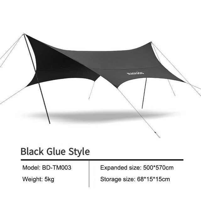[SABAH] Blackdog Outdoor Camping Picnic Hexagon Tarp Large Flysheet ...