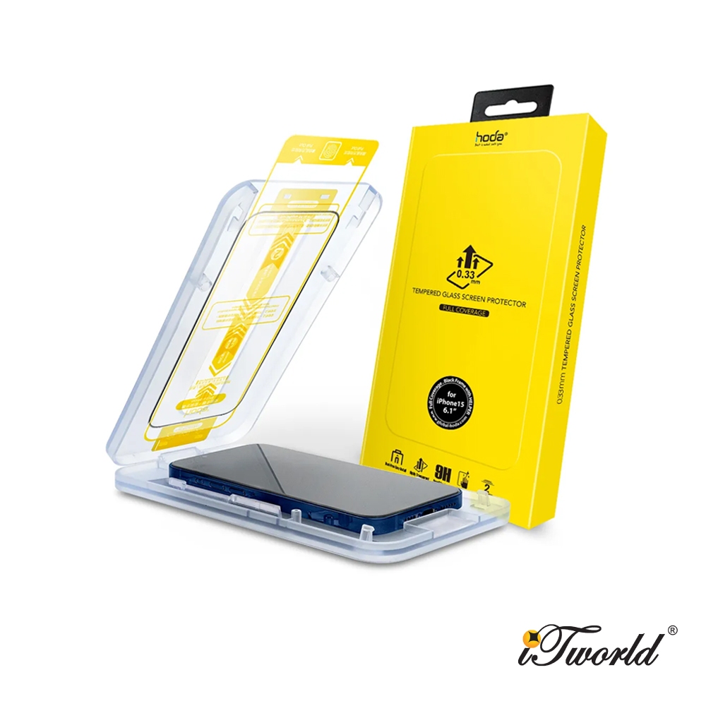 HODA 0.33mm Full Coverage Tempered Glass screen protector with helper ...