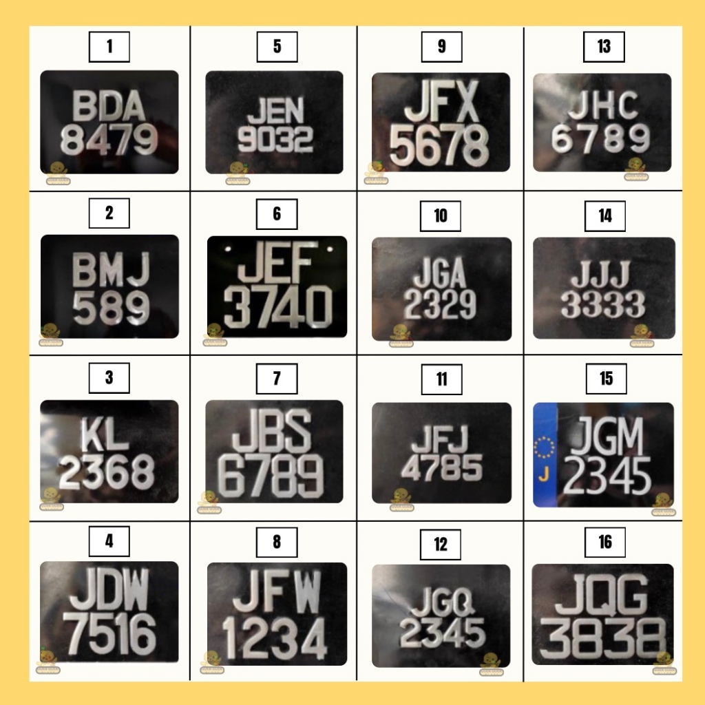 PLATE BESI MOTOR KETUK/ BESI MOTOR NUMBER/ NO PLATE MOTOR | Shopee Malaysia