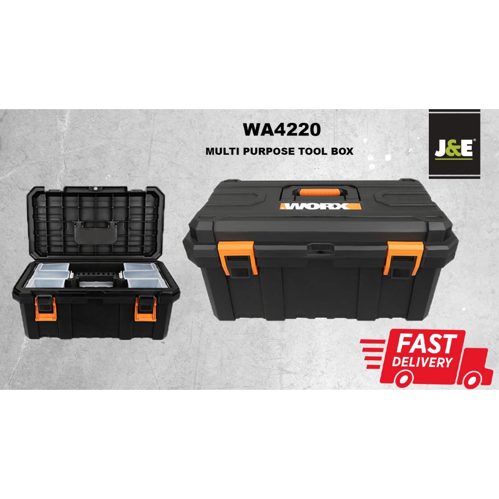 WA4220 WORX Multi-Function Double Layer Tool Box WA4220 Large Capacity ...