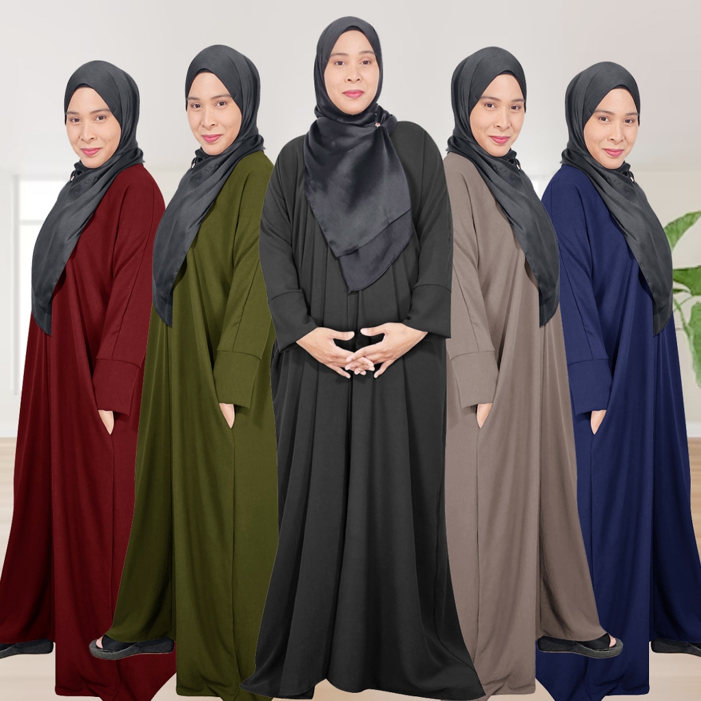 CEY Crepe Kaftan Viral Baju Kelwar / Baju Tidur kaftan Dress Side ...
