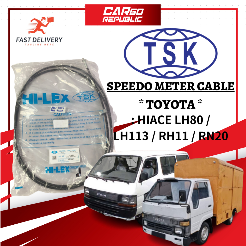 Toyota Hiace Lh80 / Lh113 / Rh11 / Rn20 TSK Speedo Meter Cable Quality ...