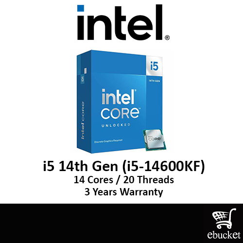Intel Core i5-14600KF processor 24M Cache, up to 5.30 GHz 14600KF | Shopee Malaysia