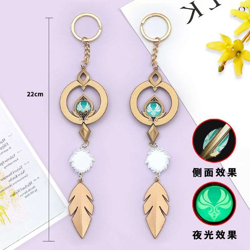 (CLEAR STOCK) Genshin Impact Vision Keychain Keyring 7 Element Fontaine ...