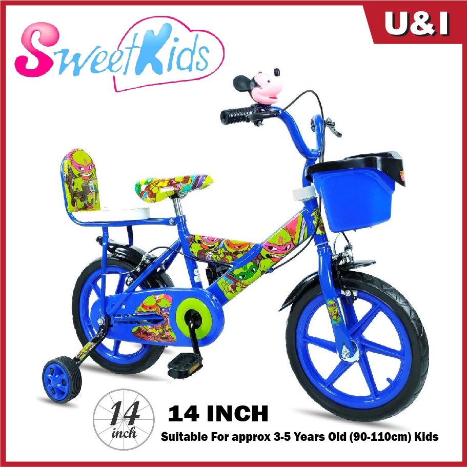 Basikal Saiz 14 Inci / 14" Inch Bicycle / 14 Inch Basikal Budak ...