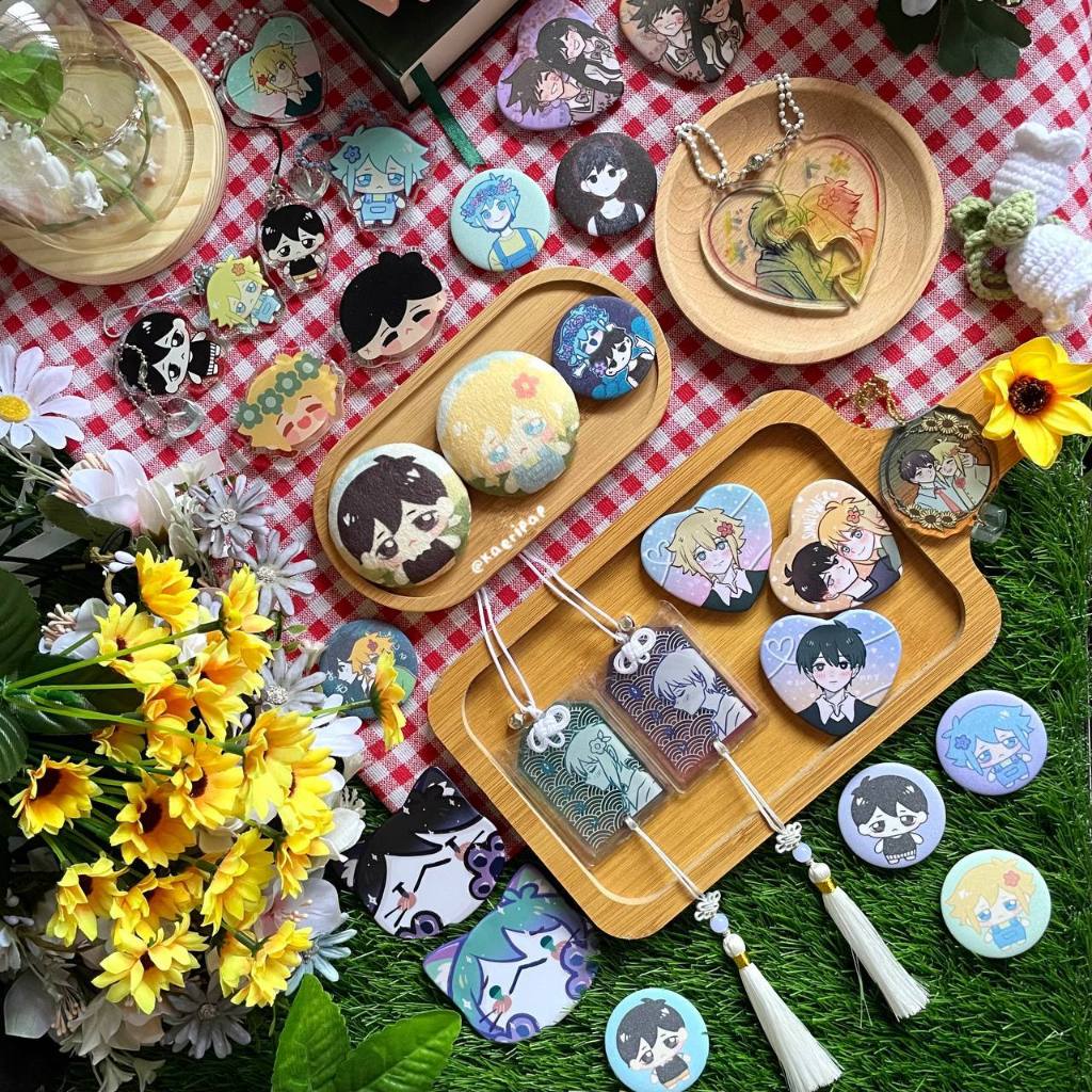 OMORI Sunflower & HeroMari | charms, grips, stickers & stardust badges ...