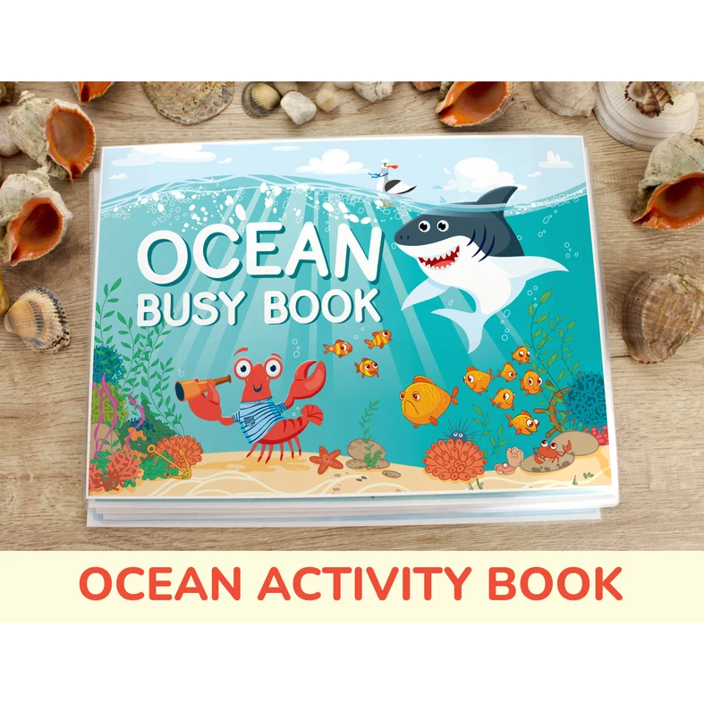 PDF] Ocean Busy Book Quiet Book Preschool Kids Activity Printable ...