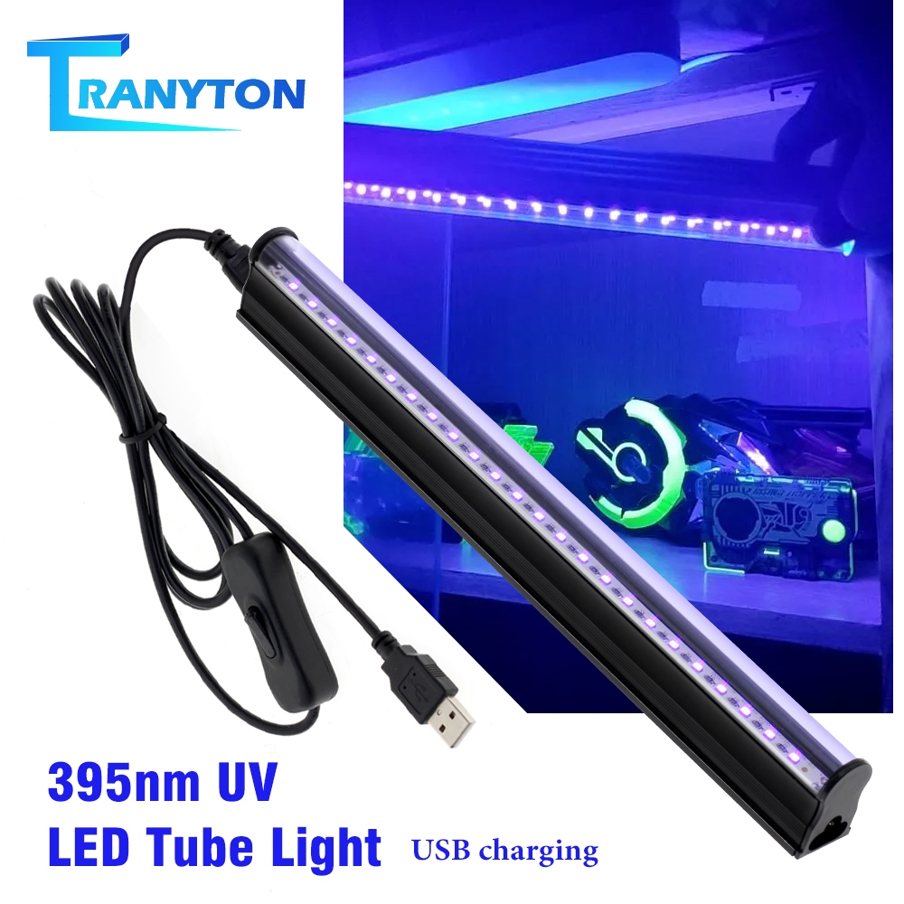 5V High quality USB UV Light Tube for Blacklight Poster UV Art Bedroom Ultraviolet Light for ...
