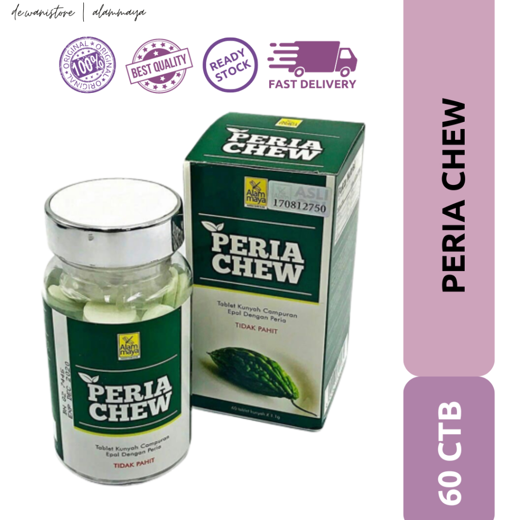 Alam Maya Peria Chew 60 Chewable Tablets/Tablet Kunyah Campuran Epal ...