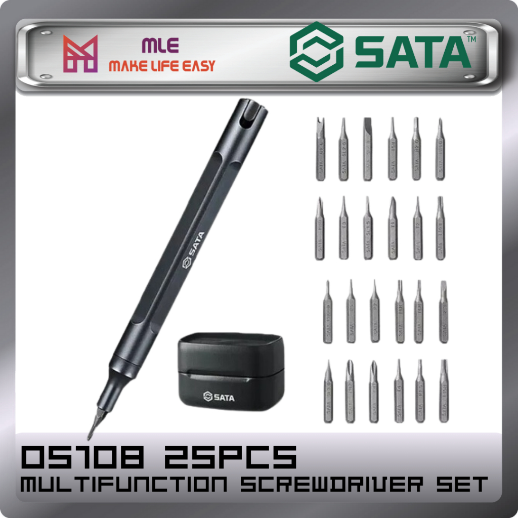 SATA 05108 25 PCS MULTIFUNCTION SCREWDRIVER SET | Shopee Malaysia