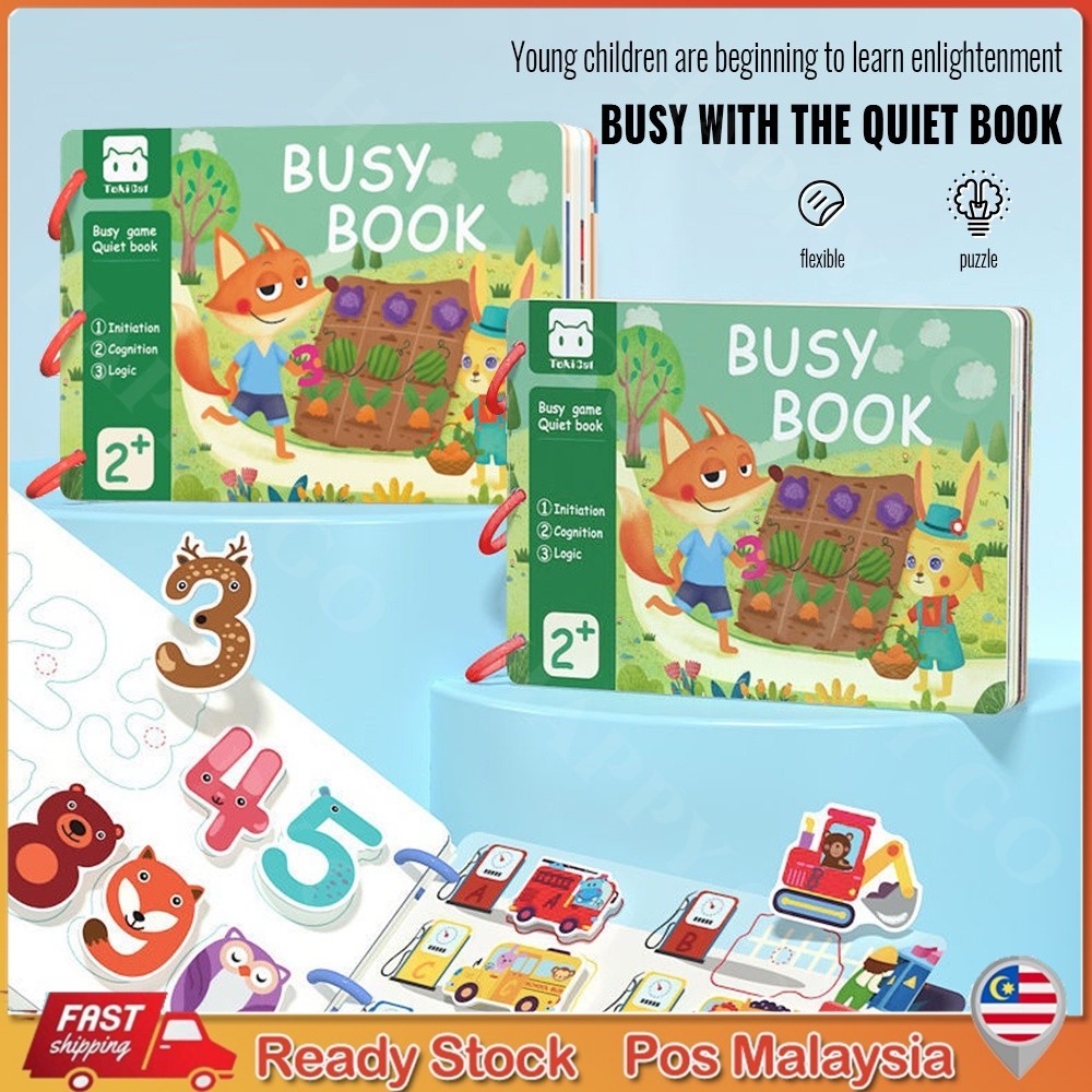 Learning Toy Quiet Books Baby Book Busy Book for Kids Montessori Toys ...