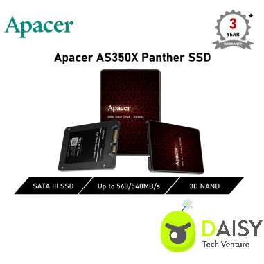 APACER AS350 / AS350X SATA III 2.5" SSD ( 128GB / 256GB / 512GB / 1TB ...