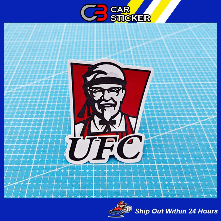 UFC KFC Sticker Motor Sticker / M253 | Shopee Malaysia
