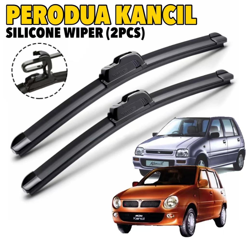 【2Pcs】Perodua Kancil Front Windscreen Wiper Kancil Silicone Soft Wiper ...